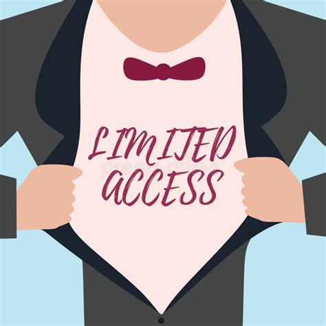 Word Writing Text Limited Access Business Concept For Having Access