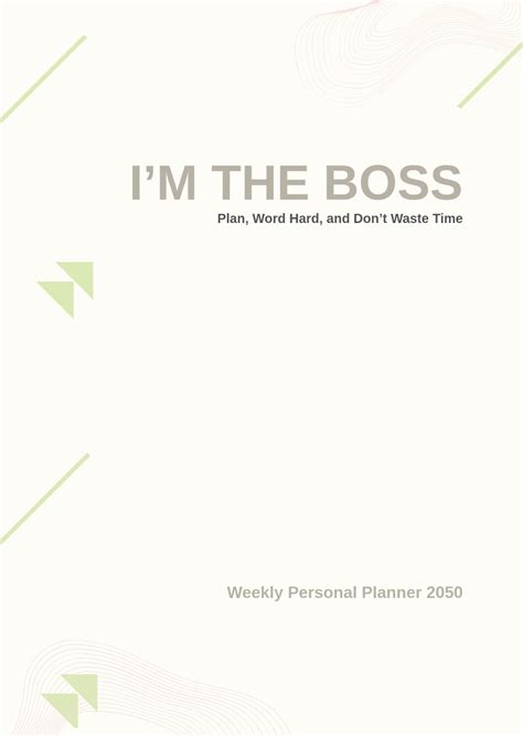 Free Planner Template To Edit Online