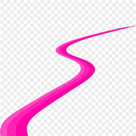 Pink Curved Curve Line Png Citypng