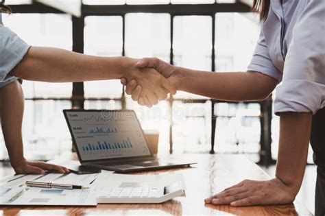 Business People Handshake. Successful Business Team Handshaking after Good Deal Stock Photo ...