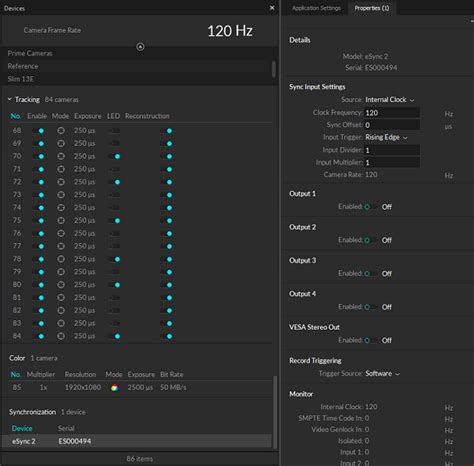 synchronization setup external optitrack documentation