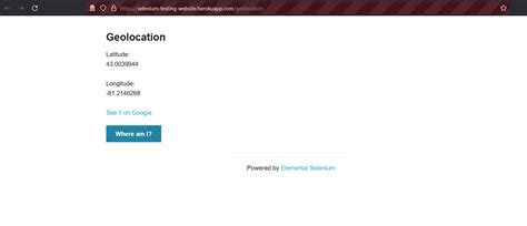 How To Validate The Html Geolocation Api Using Selenium Webdriver For