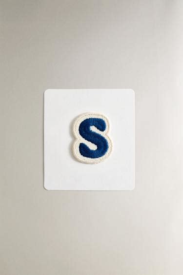 Thermo Adhesive Letter S Patch Blue Zara United Kingdom