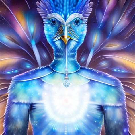 Blue Avian Starseed Art Egyptian Goddess Art Ancient Astronaut
