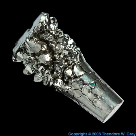 Niobium Crystal Bar A Sample Of The Element Niobium In The Periodic Table