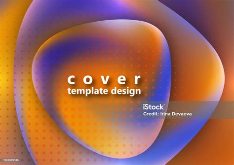 그라데이션 메쉬와 둥근 부드러운 삼각형 돌 포스터 배너 전단지 및 프리젠 테이션을위한 다채로운 액체 모양 부드러운 색감과 매끄러운 조화 0명에 대한 스톡 벡터 아트 및 기타