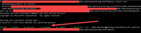 Omnisharp Run Test Not Detecting Nunits Theory Test · Issue 767