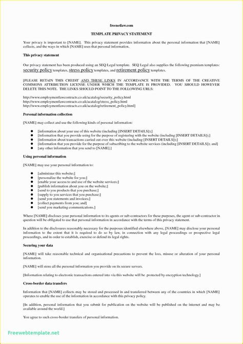 Gdpr Privacy Policy Template Free Of Gdpr Letter Template Ksdharshan Heritagechristiancollege