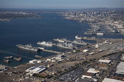 Aerial Photo Of Naval Base San Diego Taken From A U S Navy Helicopter