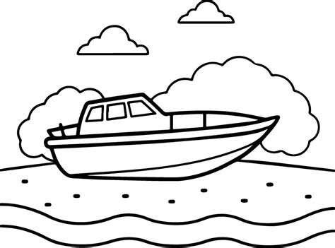 Boat Coloring Pages For Preschool
