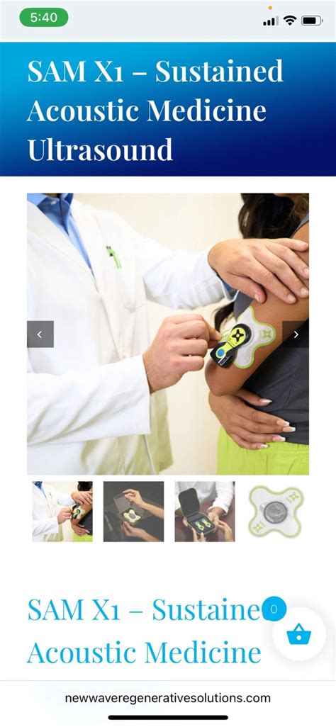 Sustained Acoustic Medicine Portable Ultrasound New Wave Regenerative Aesthetic Solutions
