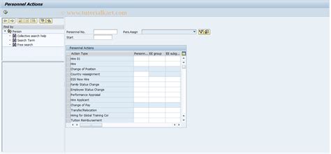 pa40 sap tcode personnel actions