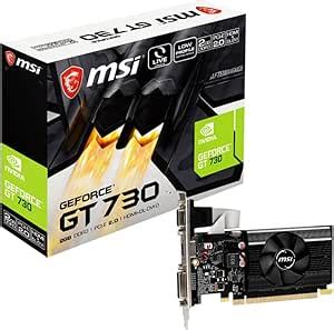 MSI GeForce GT 710 2GD3H LP Graphics Card '2GB DDR3, 954MHz, Low ...