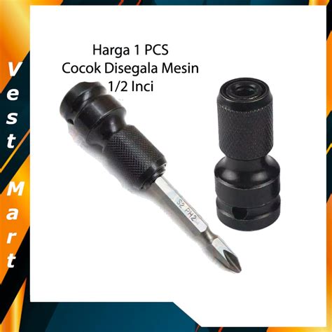 Jual Sambungan Mesin Bor Impact Wrench Obeng Adaptor Socket Shopee Indonesia