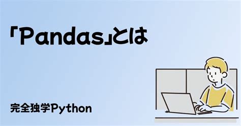 Python初心者でも安心Pandasのインストールから使い方まで完全ガイド 完全独学Python