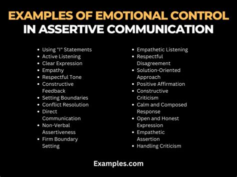 Assertion Examples For Confident Communication