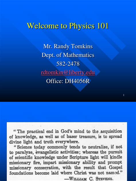 Physics 101 Chapter 1 And Intro Pdf Scientific Method Science