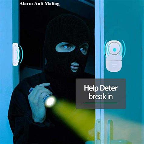 Alarm Anti Maling Untuk Pintu Jendela Rumah Magnetic Sensor Dengan