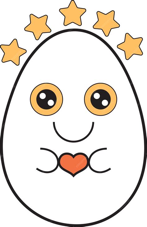 Premium Vector Hand Drawn Cute Egg Illustration