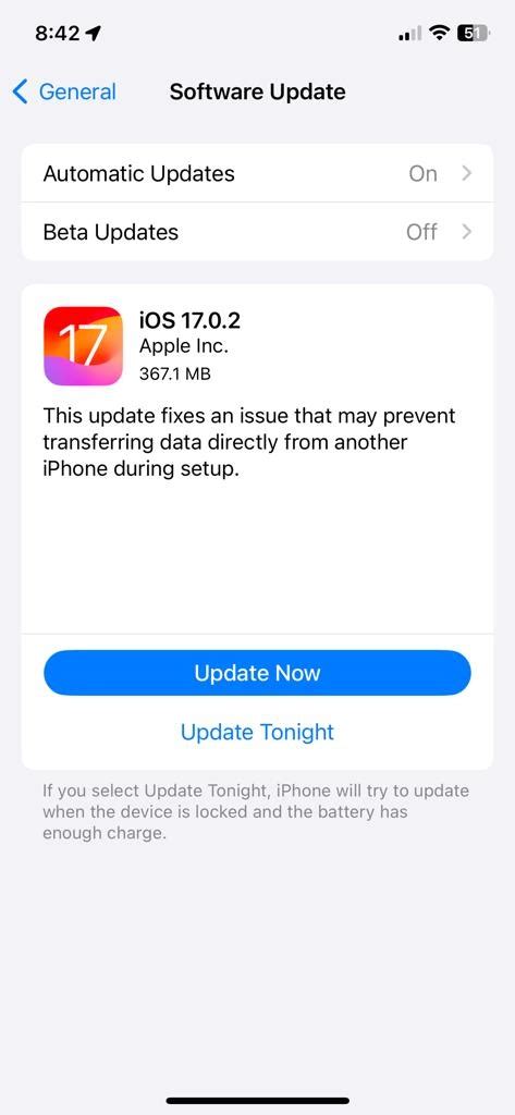 Apple Fixes Data Transfer Issue With Ios 17 0 2 Update