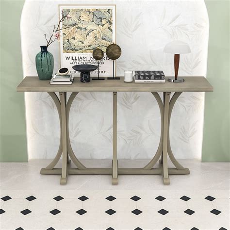 Latitude Run® Graceful Console Table With Curvedwood Legs Elegant Design Durable Build Wayfair