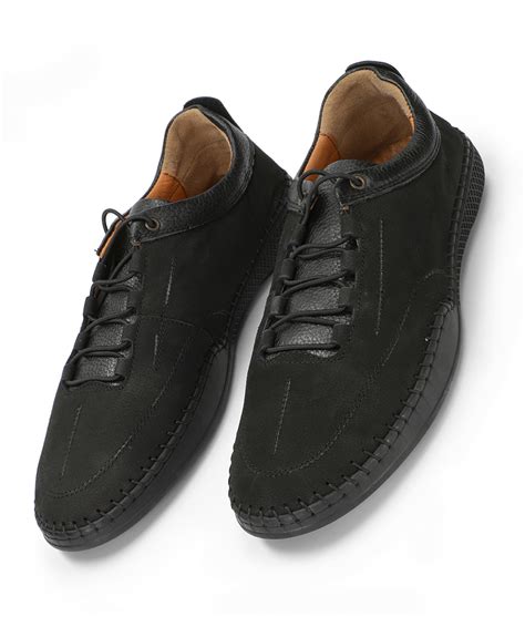 Arthur Mens Black Suede Leather Sneaker