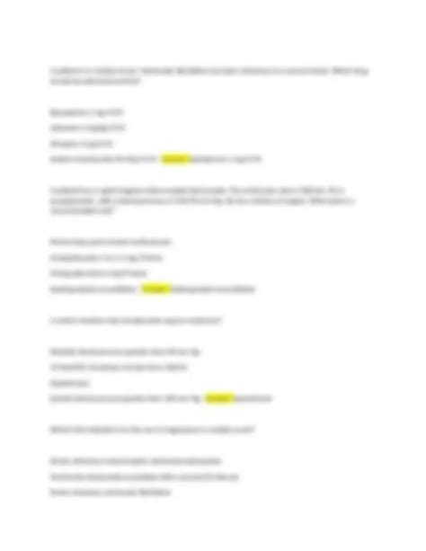 Acls Pre Course Selfassessment Questions With 100 Answers 2025 Exams Nursing Docsity