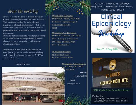 Clinical Epidemiology Workshop Ph Chronicle