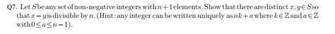 solved q7 let s be any set of non negative integers with