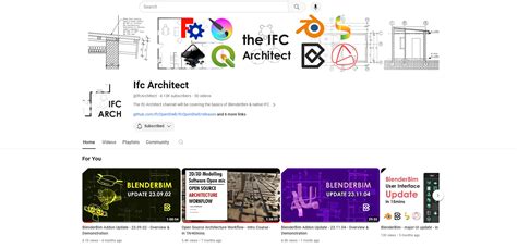 Youtube Learning Ifc Architect Bim In Blender 3d Scenegraph Academy