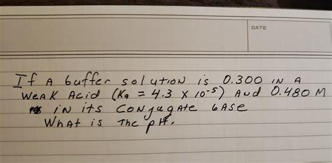 solved if a buffer solution is 0 300 m in a weak acid ka