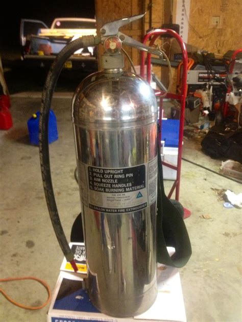 Pressurized Water Fire Extinguisher Otherwise Known As A Water Can