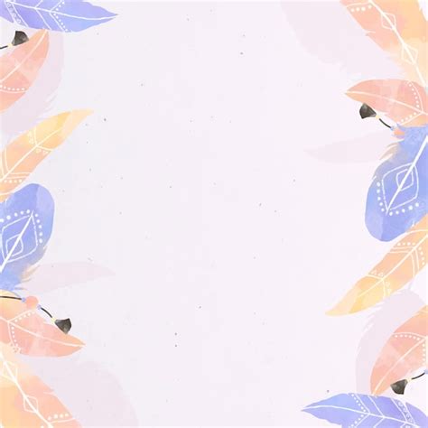 Free Vector Rectangular Bohemian Style Border Vector