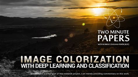 Image Colorization With Deep Learning And Classification Two Minute