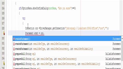 Delete Data From Database Using Jframe Youtube