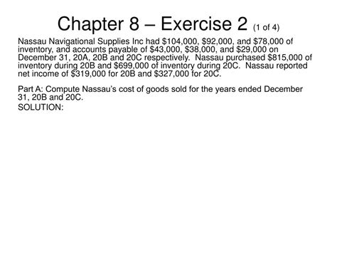 Ppt Chapter 8 Exercise 1 1 Of 6 Powerpoint Presentation Free