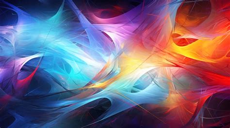 Premium Photo Abstract Shapes And Colors Blend In Background