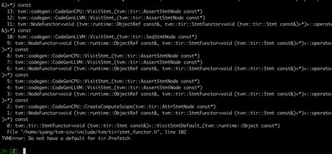 Question Of Exception In Codegen Stage Troubleshooting Apache Tvm Discuss