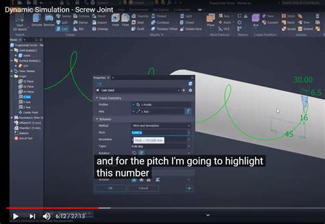 Dynamic Simulation Screw Joint Tutorial By Jdmather Autodesk Community