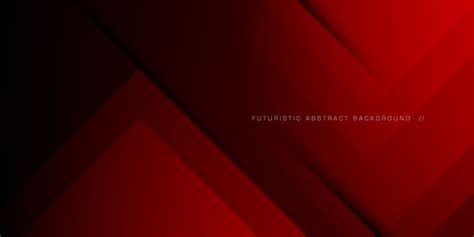 Futuristic Design Dark Red Triangle Geometric Overlap Papercut Vector Background Layer On Dark