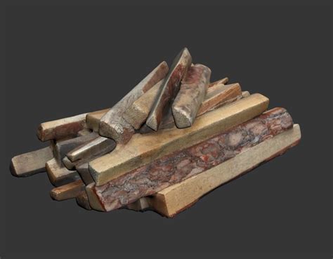 초현실적 인 장작 스캔 3d 모델 8 Max Fbx Obj Free3d