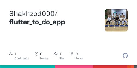 github shakhzod000 flutter to do app