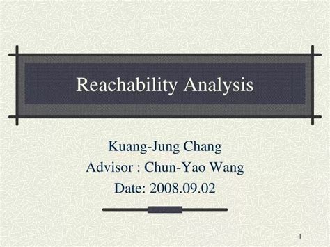 PPT Reachability Analysis PowerPoint Presentation Free Download ID
