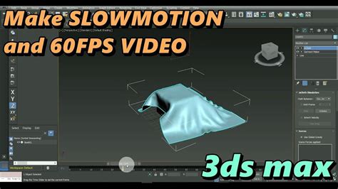 3ds max make and render 60fps and slow motion video tutorial