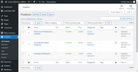 Course Extensions For Learndash And Woocommerce Documentation Honors Wp