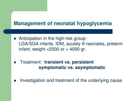 PPT Hypoglycemia Of Newborn PowerPoint Presentation Free Download ID