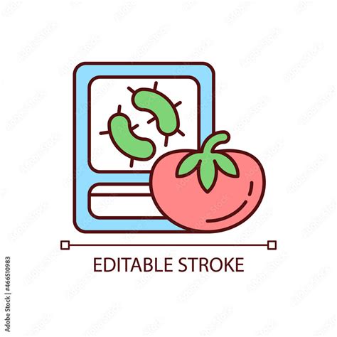 Pcr Food Testing Rgb Color Icon Human Pathogen Detection Polymerase Chain Reaction Method