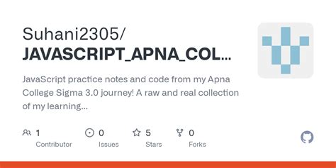 github suhani2305 javascript apna college javascript practice notes