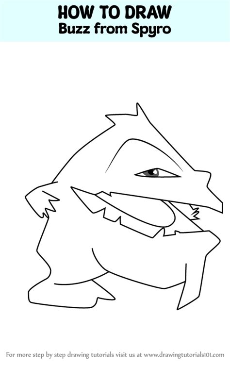 How To Draw Buzz From Spyro Spyro Step By Step How To Draw Buzz From Spyro Spyro Step By Step