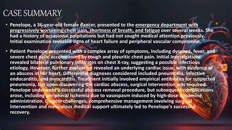 Inefective Endocarditis Complicated By A Heart Abscess Pptx